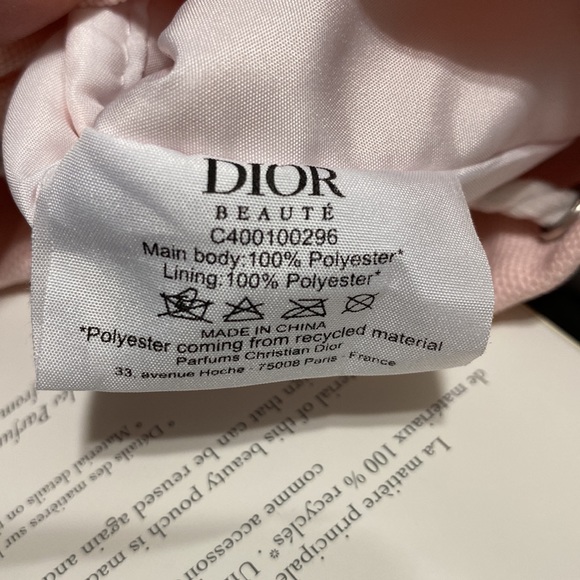 Dior | Bags | Dior Beauty Pink Bucket String Pouch | Poshmark